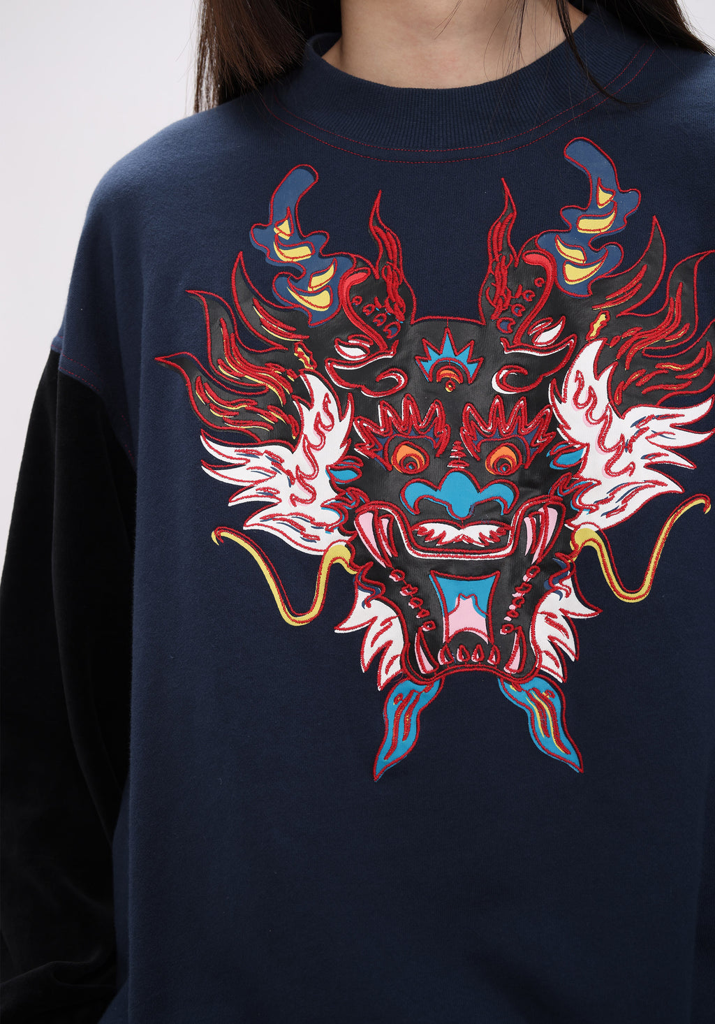 DRAGON PRINT & EMB ON FRENCH TERRY SWEATSHIRTS – Vivienne Tam Store